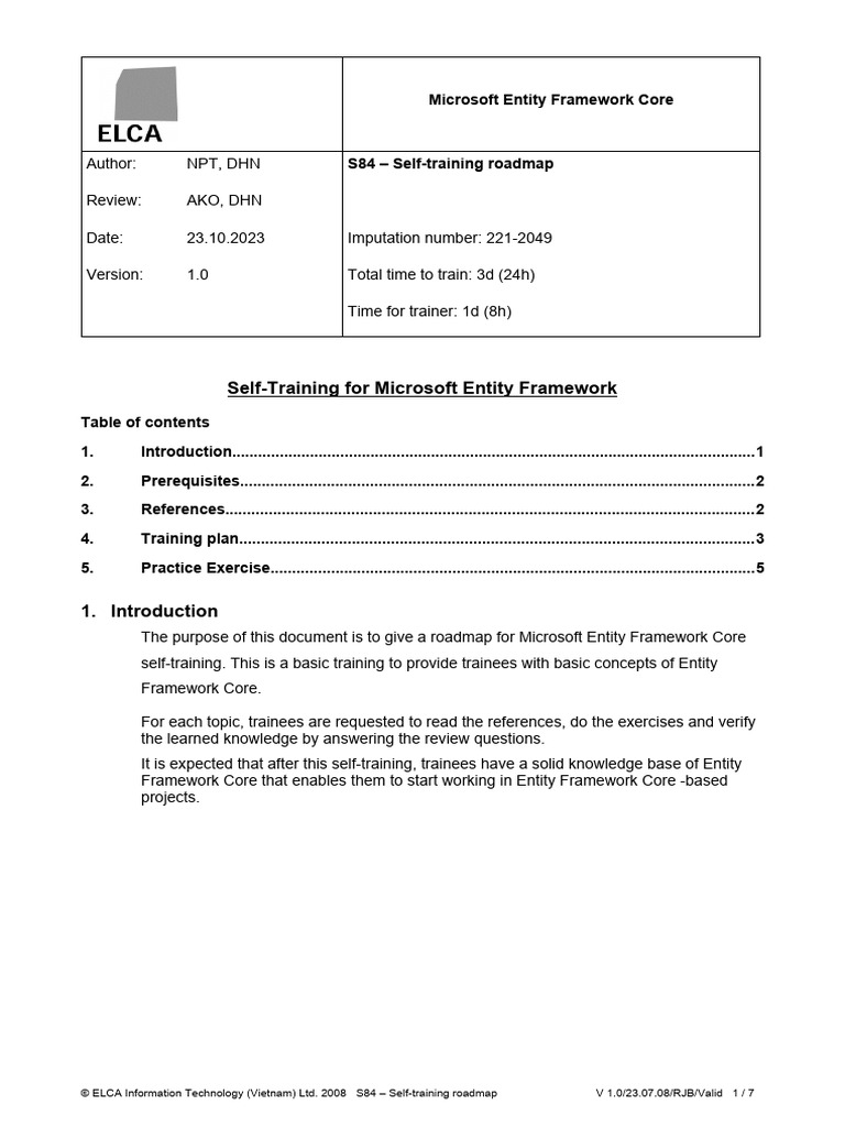 Entity Framework Core | PDF | Entity Framework | Databases