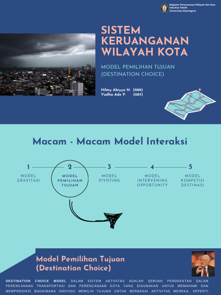 Destination Choice Model | PDF
