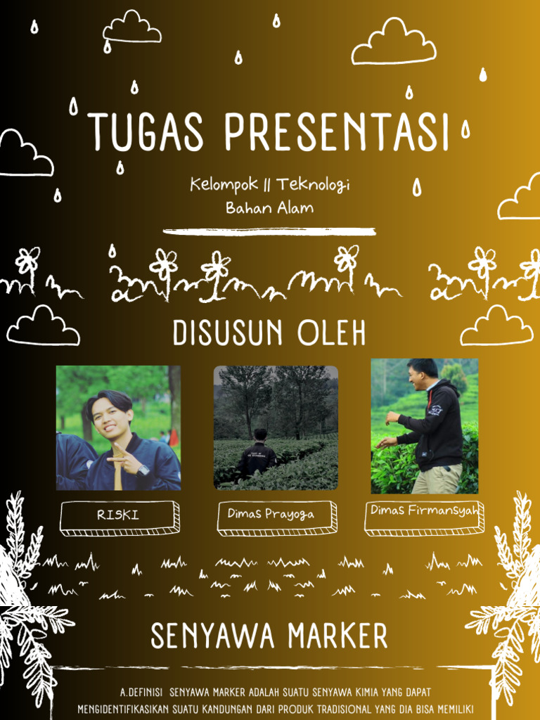 Hitam Putih Doodle Papan Tulis Tugas Presentasi | PDF