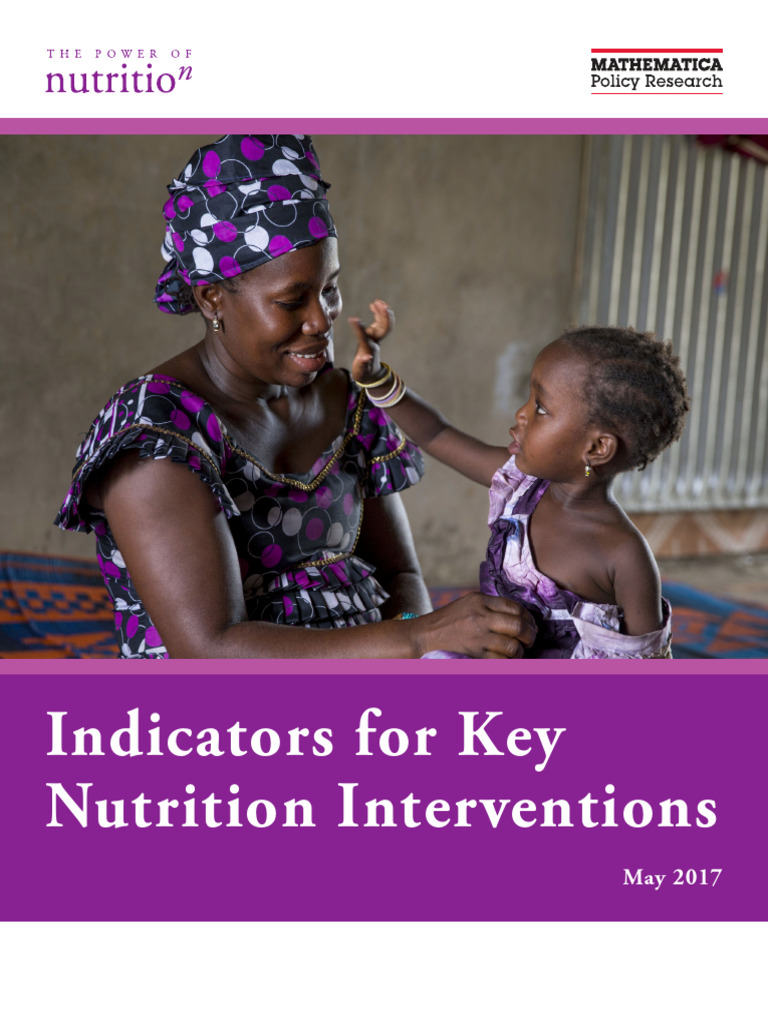 Indicators For Key Nutrition Interventions | PDF | Malnutrition | Diarrhea