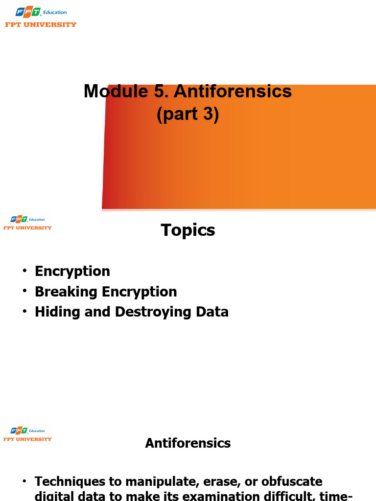 Module 5-3 - Computer-Forensics | PDF | Cryptography | Key (Cryptography)