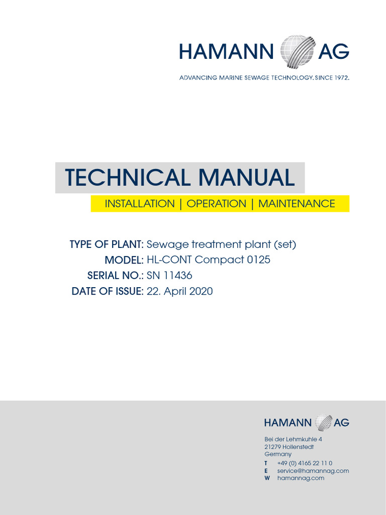 Hamann HL-CONT Compact 0125 | PDF | Ozone | Safety