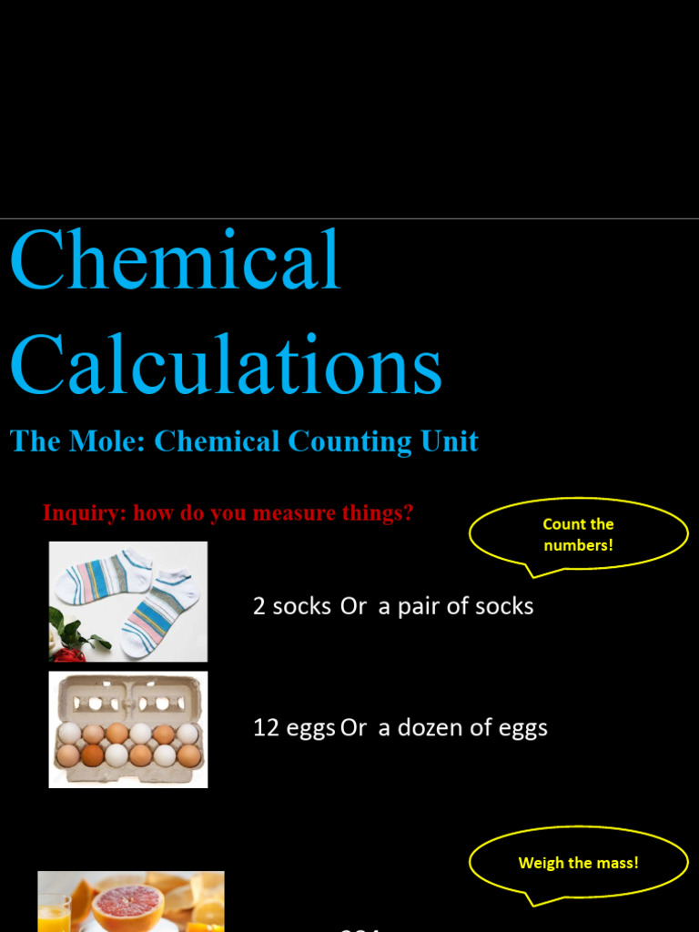 Chemical Calculations: Moles and Mass | PDF | Mole (Unit) | Gases