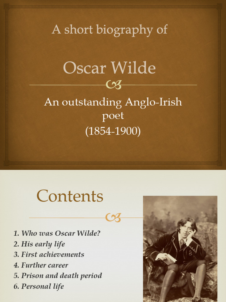 Presentation About Oscar Wilde | PDF | Oscar Wilde