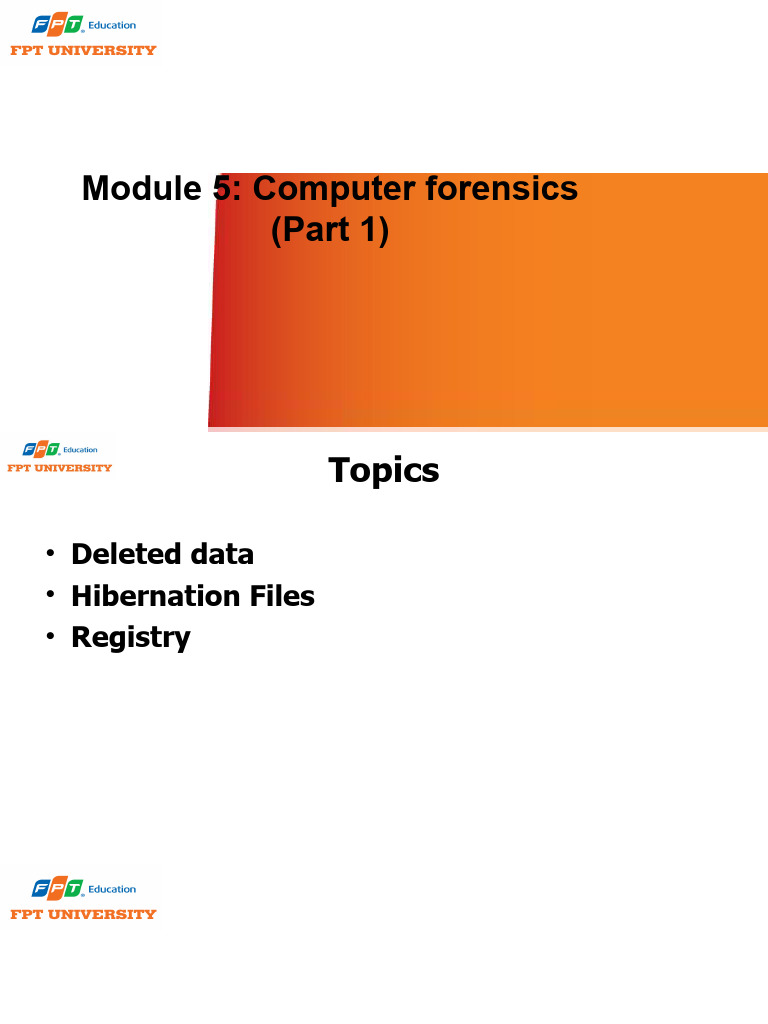 Module 5-1 - Computer-Forensics | PDF | Windows Registry | Computer File