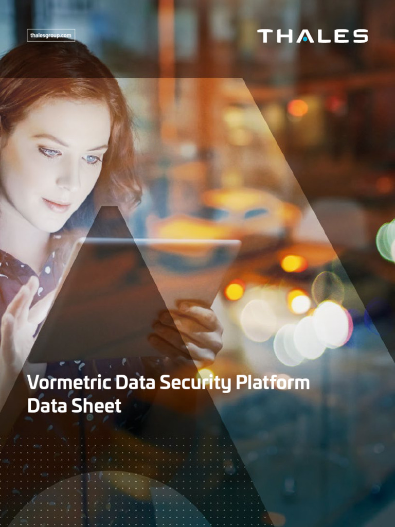 Thales Esecurity Vormetric Data Security Platform | Download Free PDF | Cloud Computing | Databases