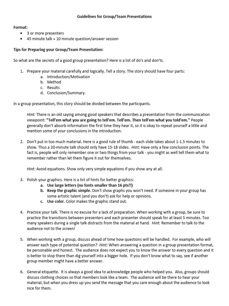 Guidelines Group Revised | PDF | Human Communication