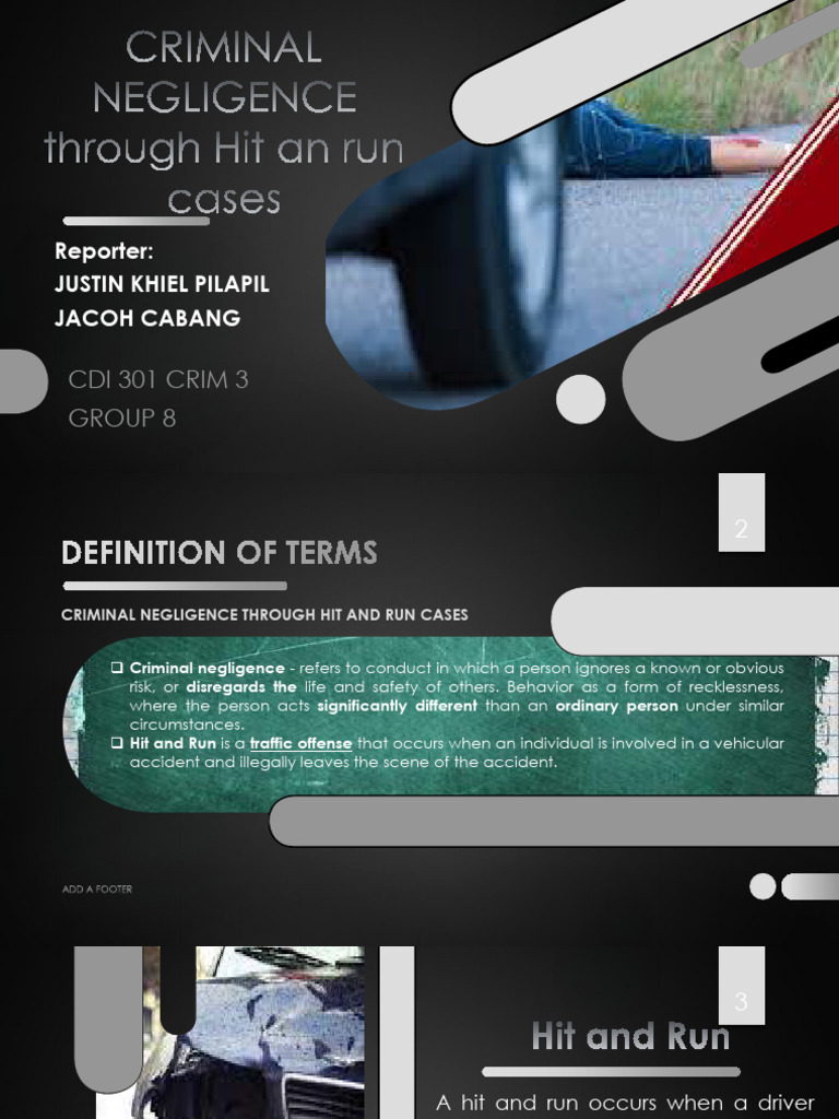 Hit and Run Cases - Pilapil-Cabang | PDF | Traffic Collision | Crimes