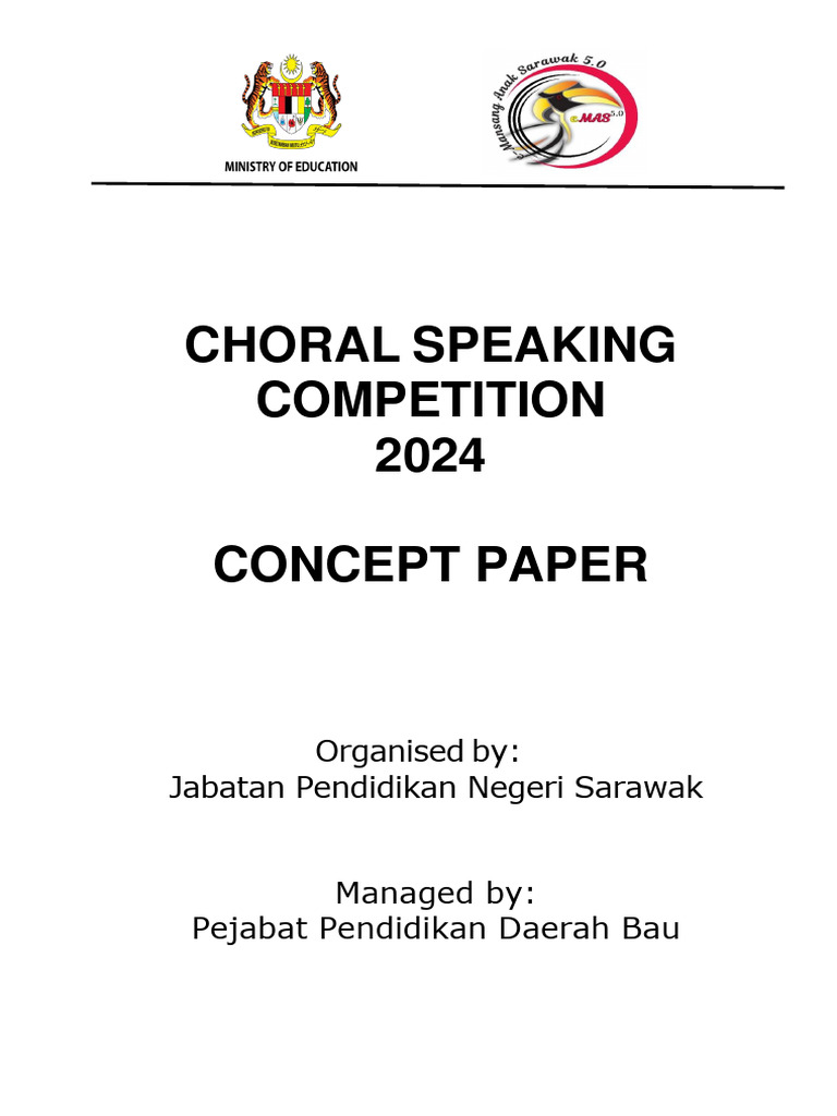 Choral Speaking Competition 2024 Guide | PDF | Rhythm | Conducting