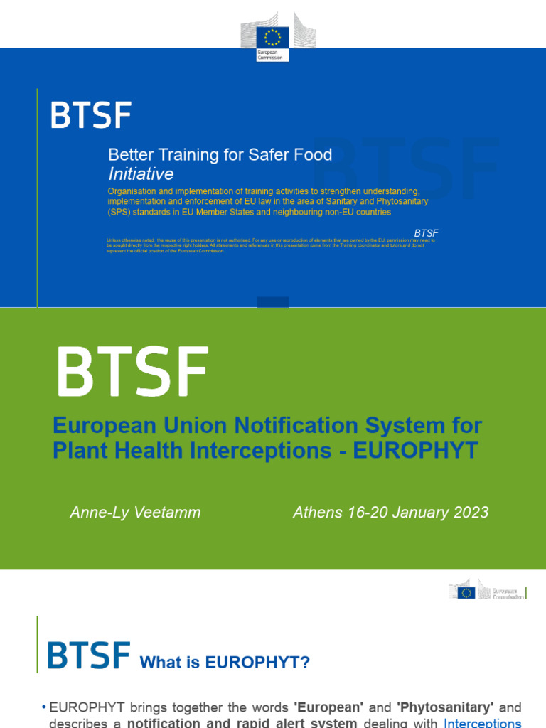European Union Notificaton System For Plant Health interceptions ...