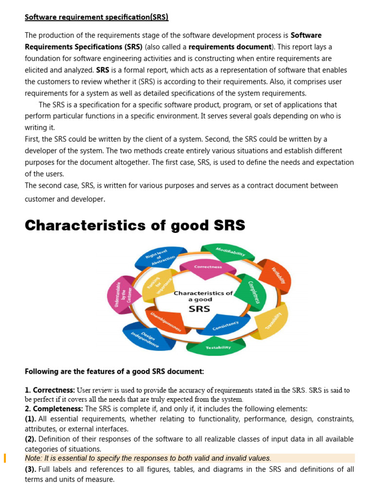 Software Requirement Specification Pdf Unified Modeling Language Specification Technical