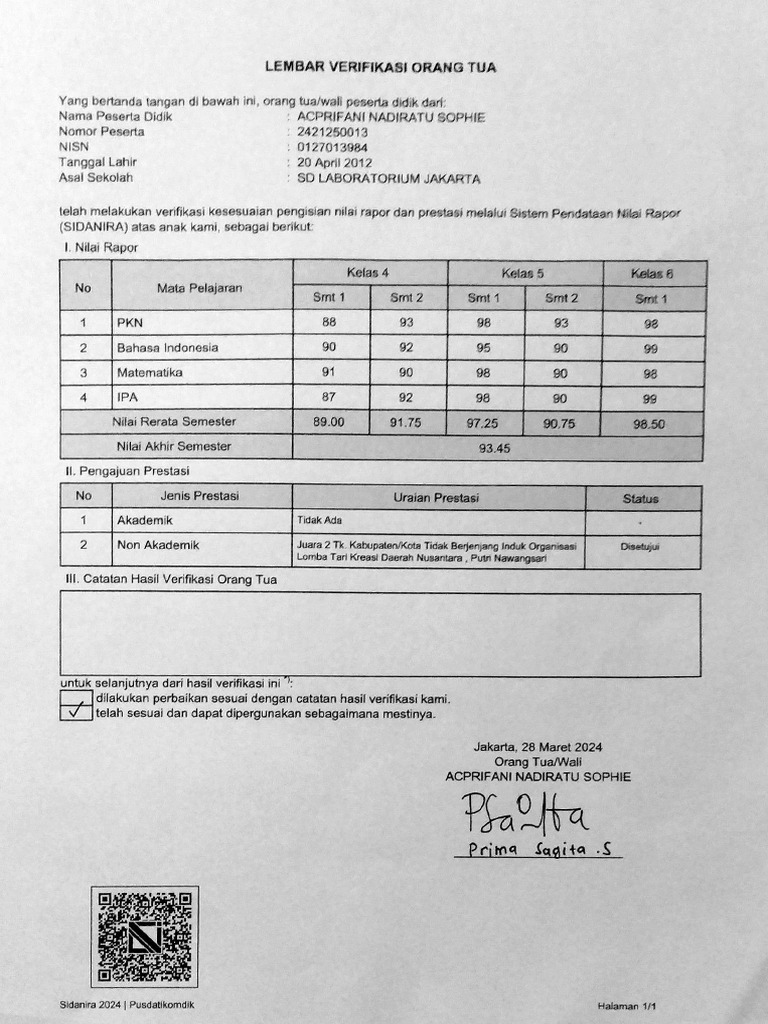 Contoh dokumen rapor sidanira_compressed | PDF
