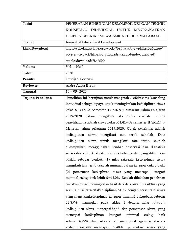CJR Teknik-Teknik Konselig Andre | PDF | Karier & Perkembangan