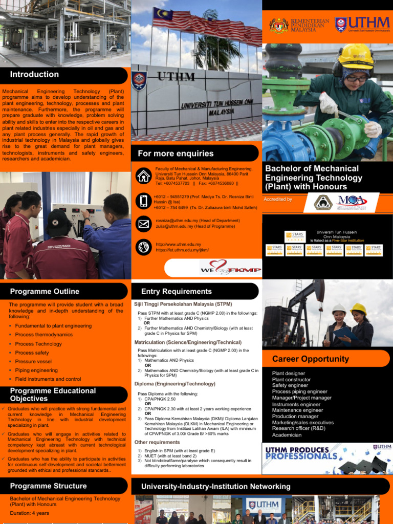 Brochure - BNL - Bachelor of Mechanical Engineering Technology Plant - 060323 | PDF ...