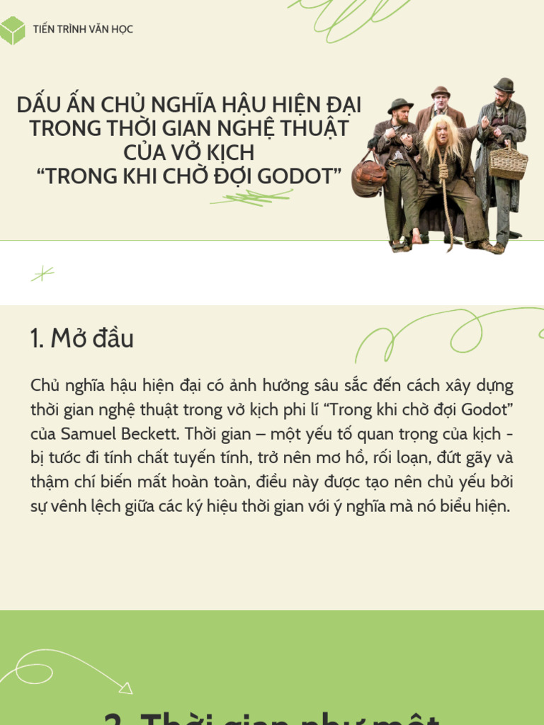 DẤU ẤN CHỦ NGHĨA HẬU HIỆN ĐẠI TRONG THỜI GIAN NGHỆ THUẬT CỦA VỞ KỊCH "TRONG KHI CHỜ ĐỢI GODOT" | PDF