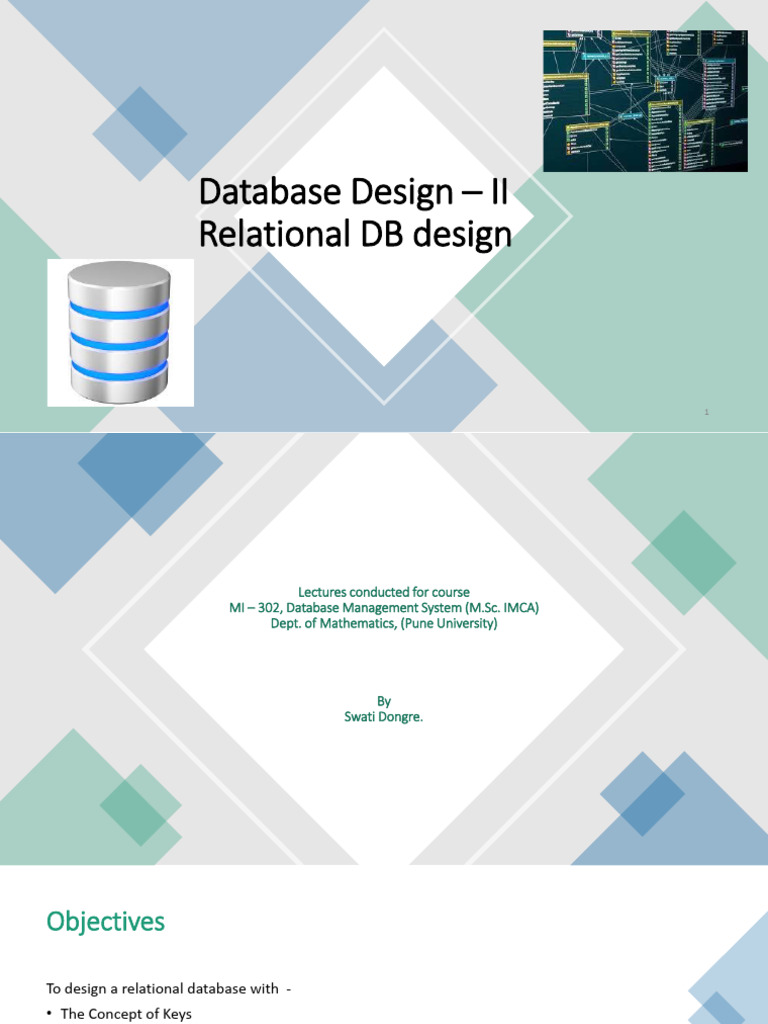 3 DB Design - Part2 (RDB) | PDF | Relational Model | Databases
