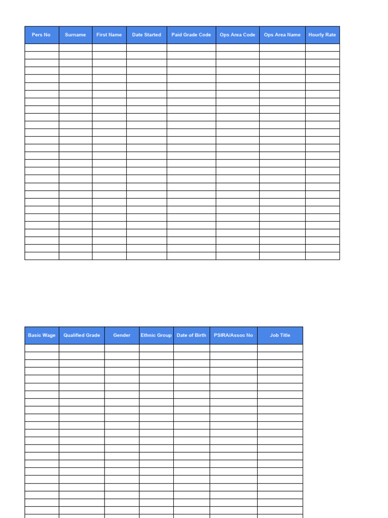 Workforce Scheduling Template | PDF | Economies | Working Conditions