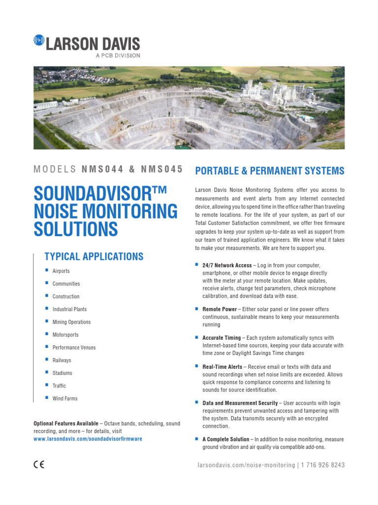 LD SoundAdvisor Outdoor Noise Monitoring Systems DS 0208 | PDF | Login | Microphone