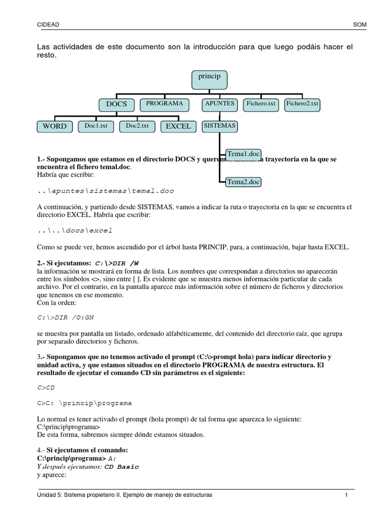 SOM05 CONT R14 Ejemplodemanejodeestructuras | PDF | Archivo de ...