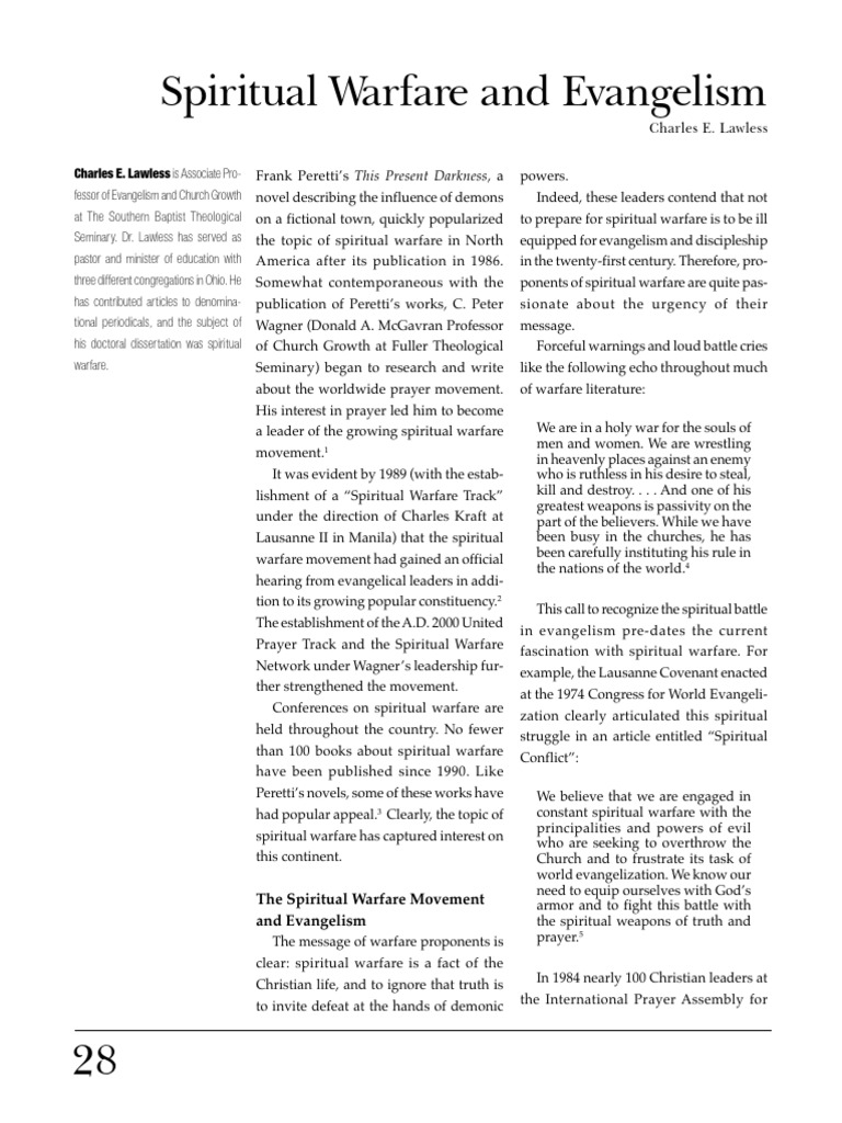 Spiritual Warfare and Evangelism | PDF | Spiritual Warfare | Jesus