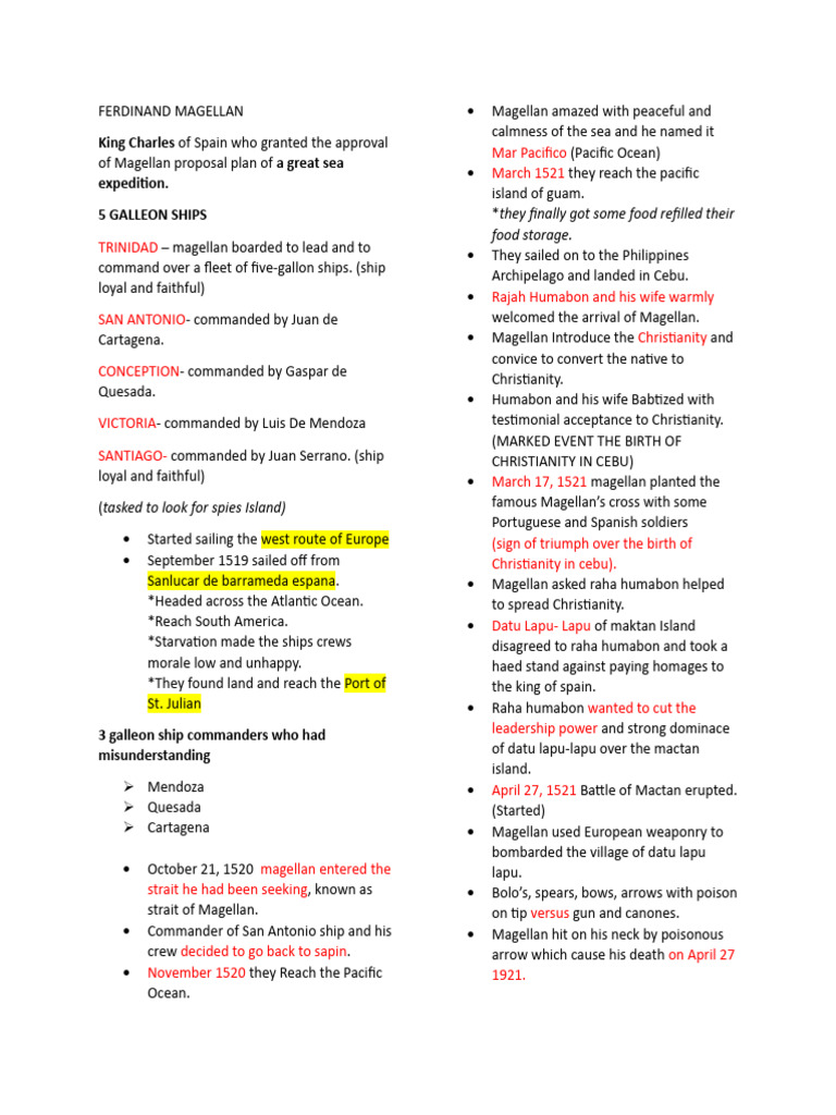 Ferdinand Magellan | PDF