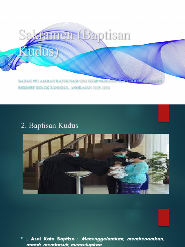 Baptisan Kudus | PDF | Agama & Spiritualitas