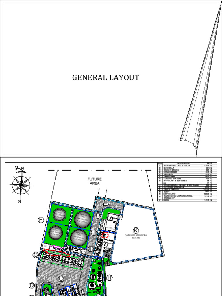 Tayan Bulking Station Layout Plan | PDF | Materials | Building Technology