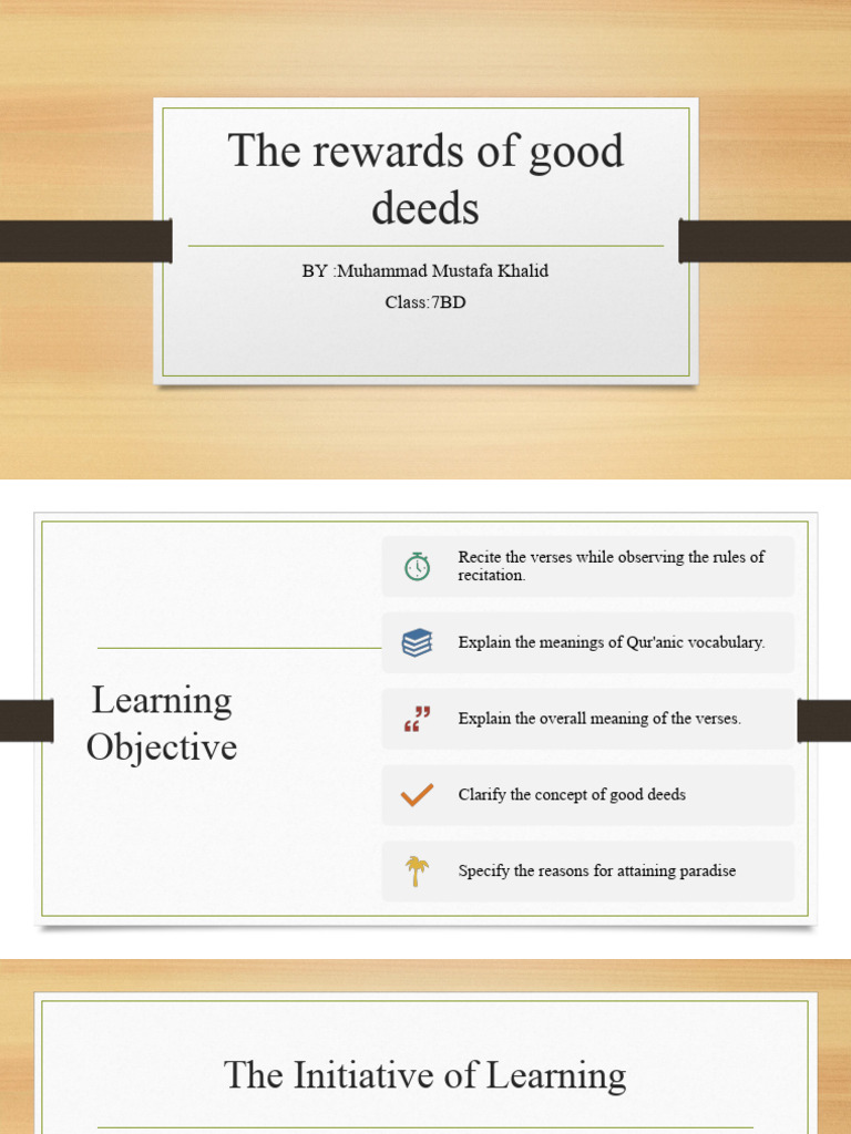 The Rewards of Good Deeds by Muhammad Mustafa Khalid | PDF | Surah ...