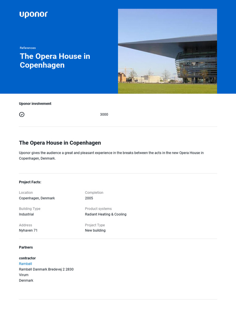 The Opera House in Copenhagen | PDF | Electromechanical Engineering | Temperature