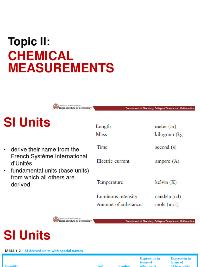 Topic II | PDF | Concentration | Parts Per Notation