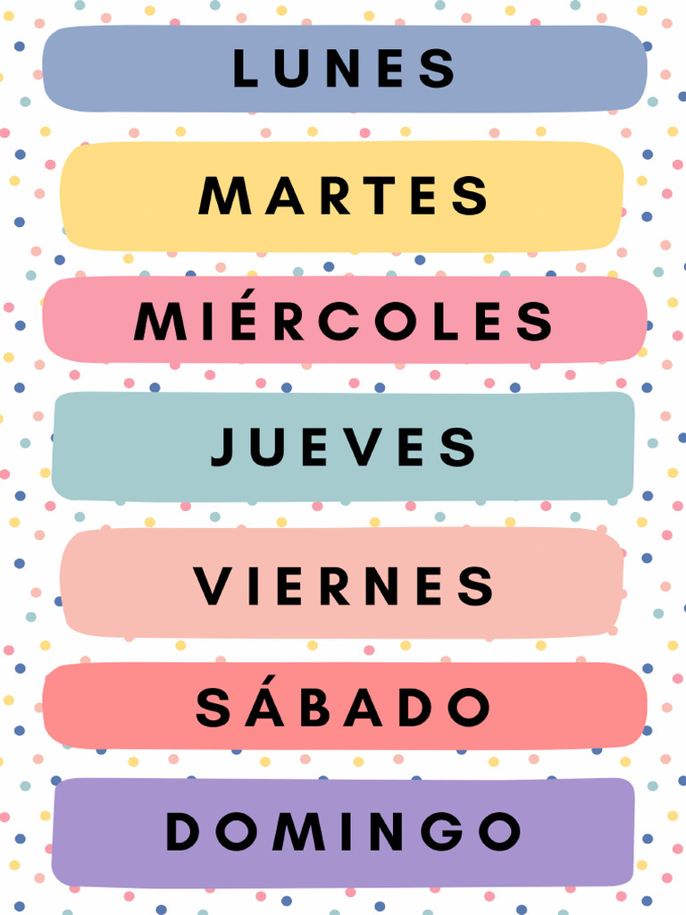 Días de La Semana | PDF