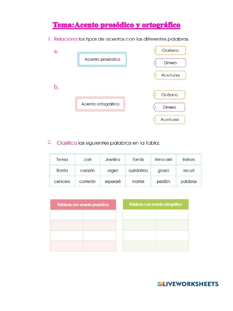 Acento Ortografico y Prosodico | PDF