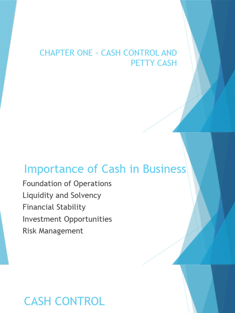 Effective Cash Control Strategies | PDF | Cash | Cheque