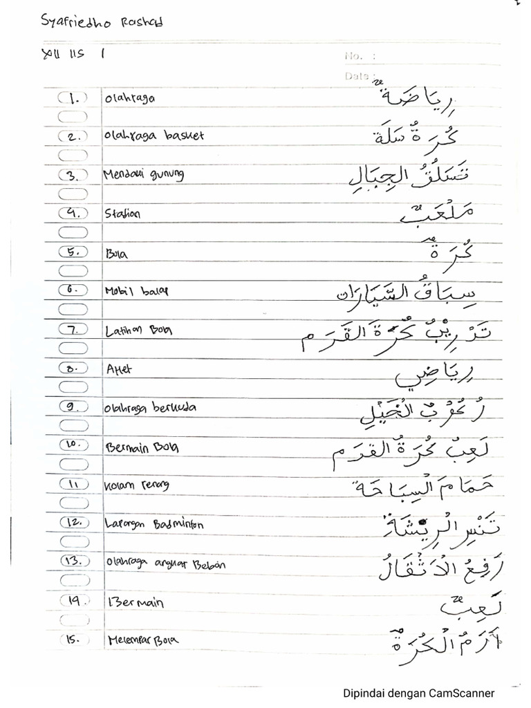 B.Arab - Syafriedho Rashad (35) XII IIS 1 | PDF