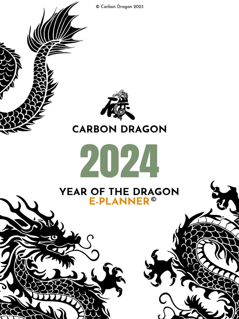 Carbon Dragon 2024 Year of The Dragon E-Planner-2 | PDF