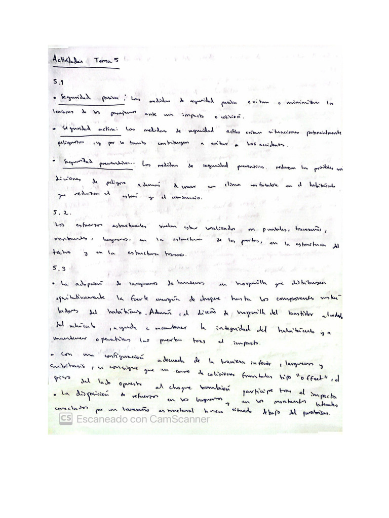 Actividades Tema 5 de Estructura | PDF