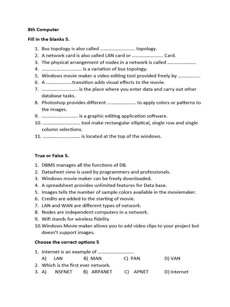 8th Computer Download Free Pdf Computer Network Network Topology