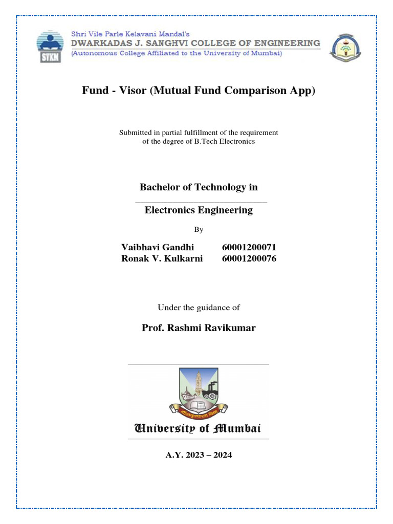 Electronics Group 17 - BTech Project Report | PDF | Investing | Dynamic ...
