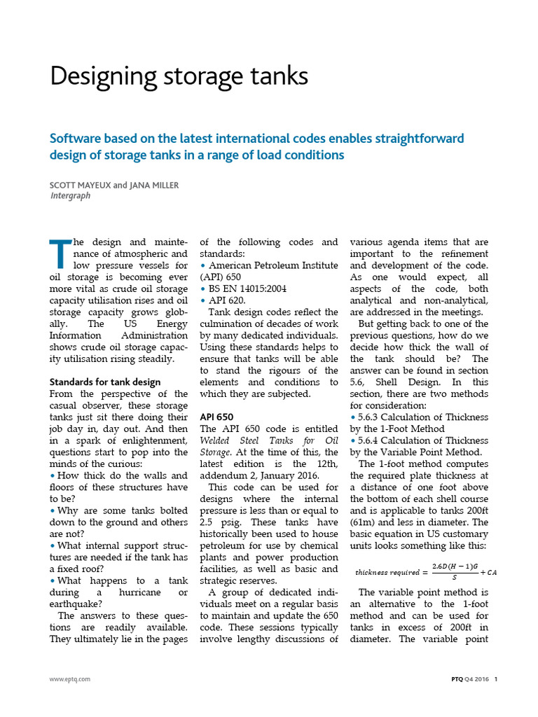 Storage Tank | PDF | Technology & Engineering | Home & Garden