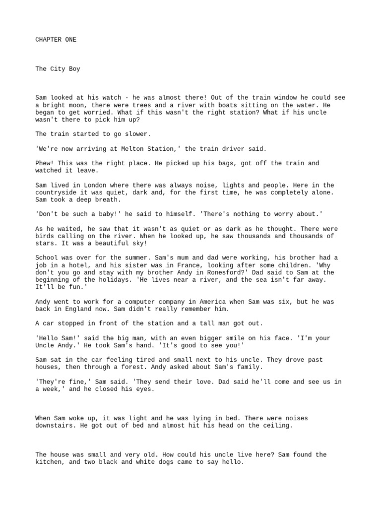Sam's Sailing Adventure at Haydon Point | PDF | Poetry
