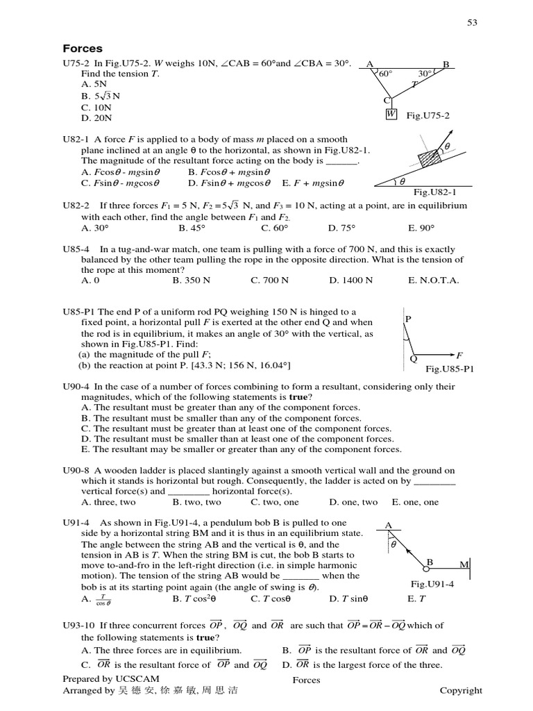 20 Forces | PDF | Force | Tension (Physics)