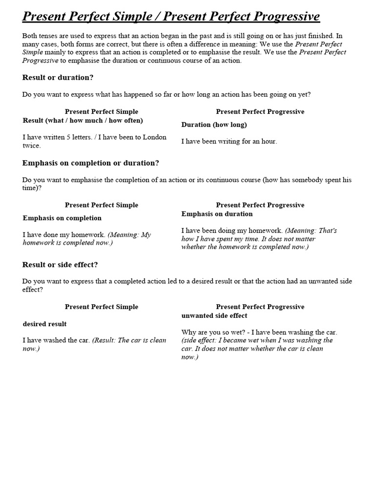 PR Perf Simple and Continuous | PDF | Perfect (Grammar) | Linguistics PR Perf Simple and Continuous | PDF | Perfect (Grammar) | Linguistics