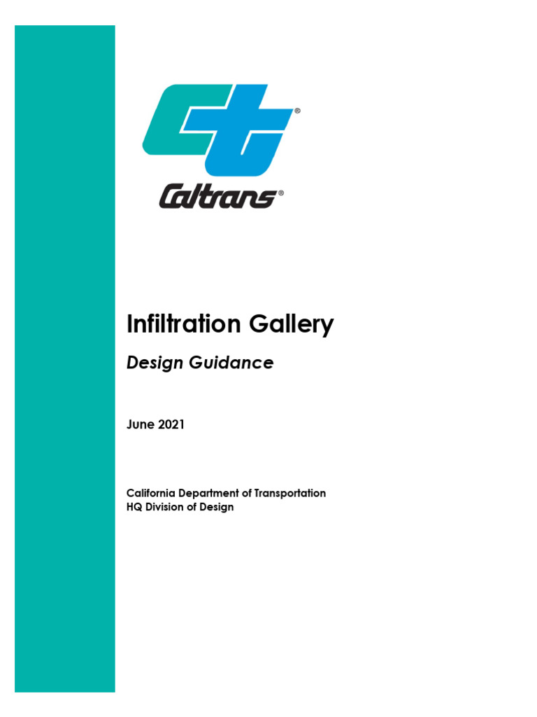 Infiltration Gallery Design Guide | PDF | Surface Runoff | Stormwater