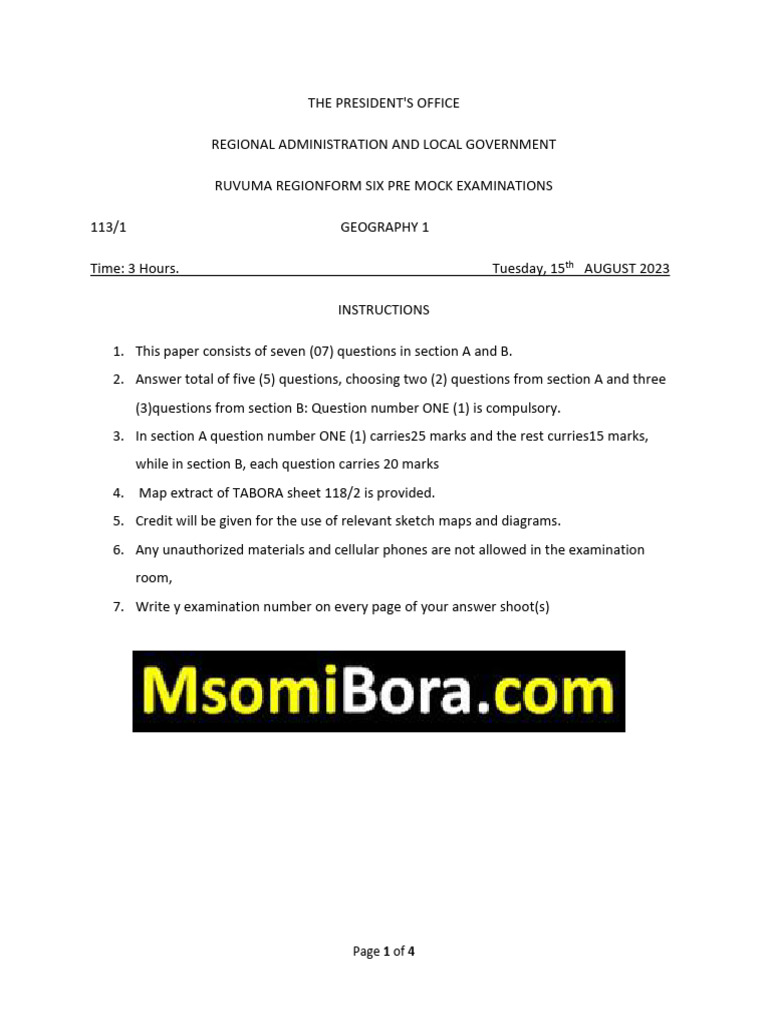 GEOGRAPHY 1 - Questions N Answers | PDF | Applied And Interdisciplinary ...