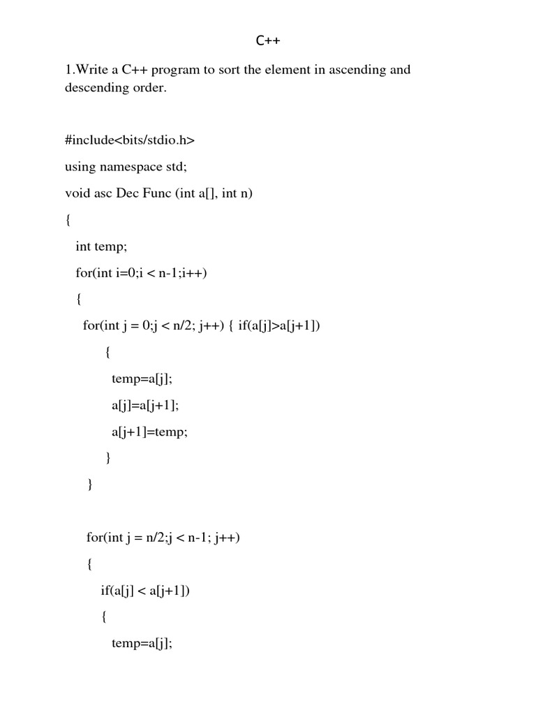 C++ Lab Manual | PDF | Namespace | C++ C++ Lab Manual | PDF | Namespace | C++