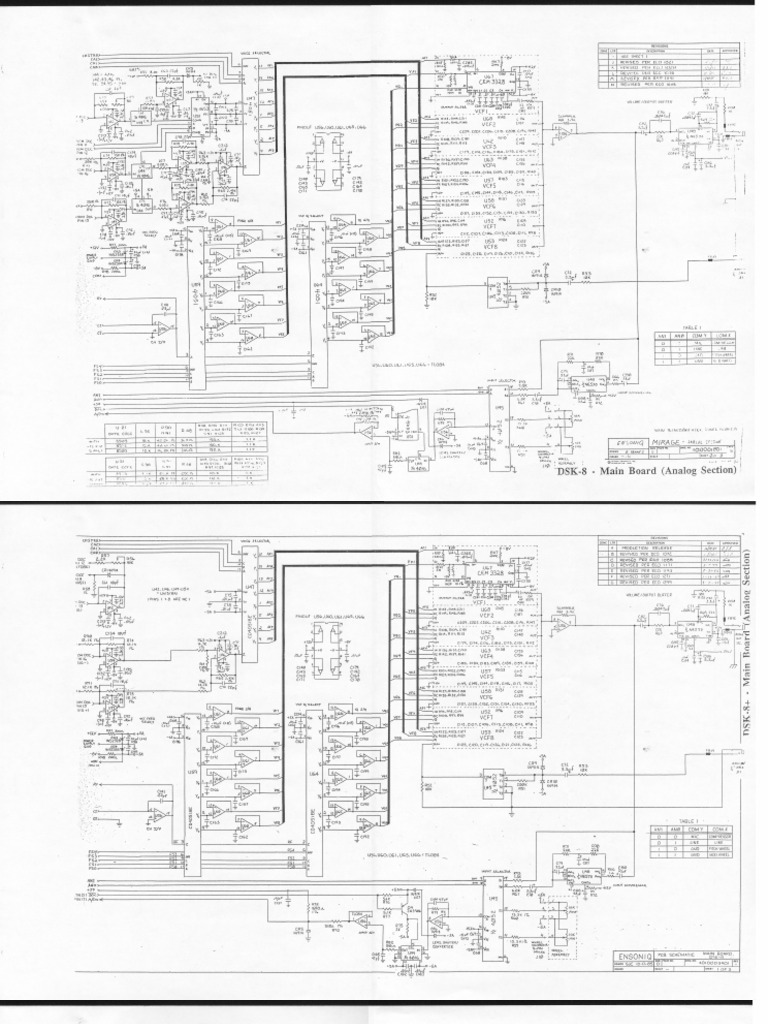 Ensoniq Mirage dsk-8 Schematics | PDF