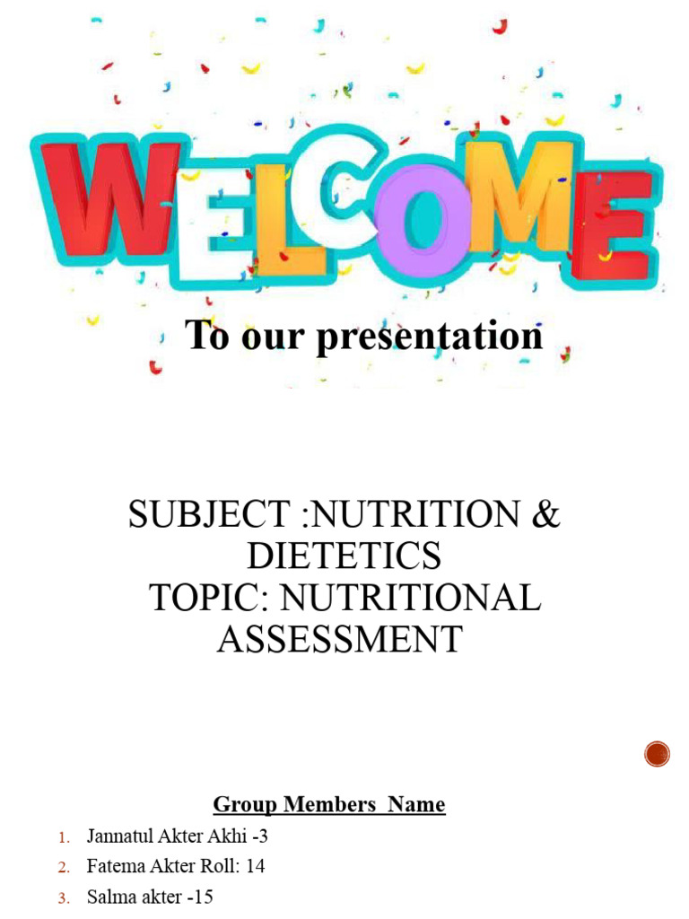 Nutritional Assessment Overview and Methods | PDF | Body Mass Index ...