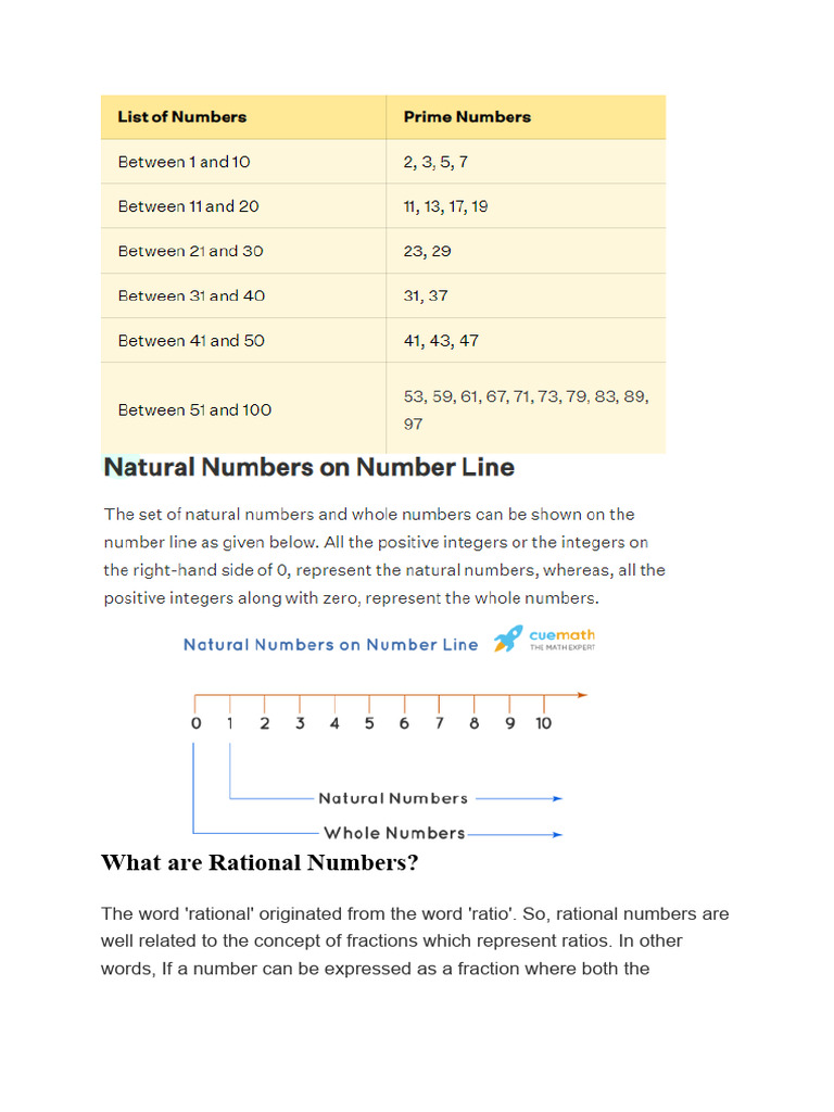 Rational Numbers | Download Free PDF | Rational Number | Numbers
