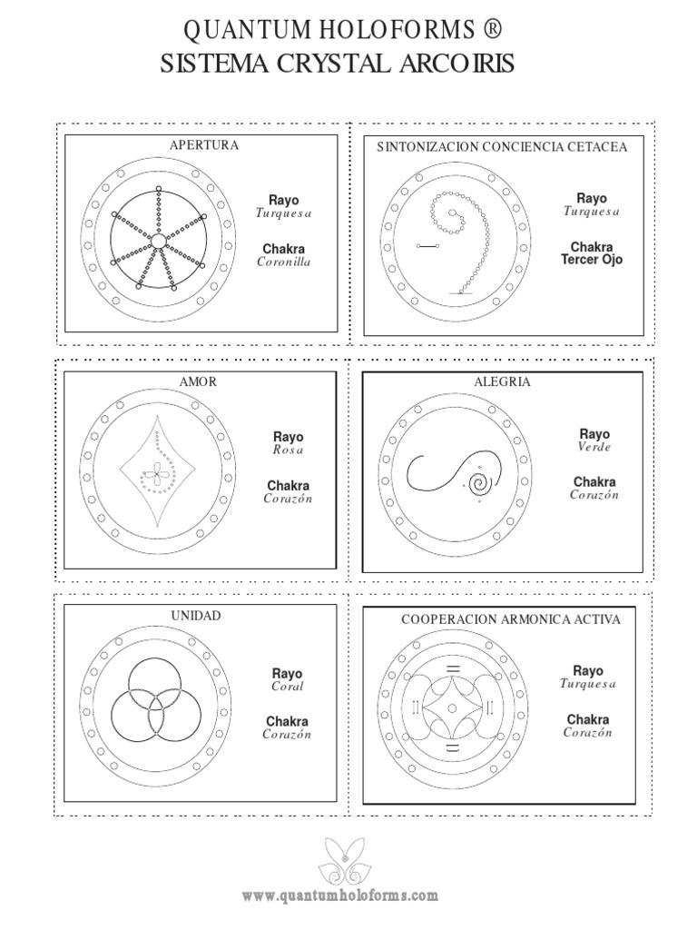 Códigos de Luz Cristal Arcoiris | PDF | Espectro electromagnético | Tecnicas artisticas