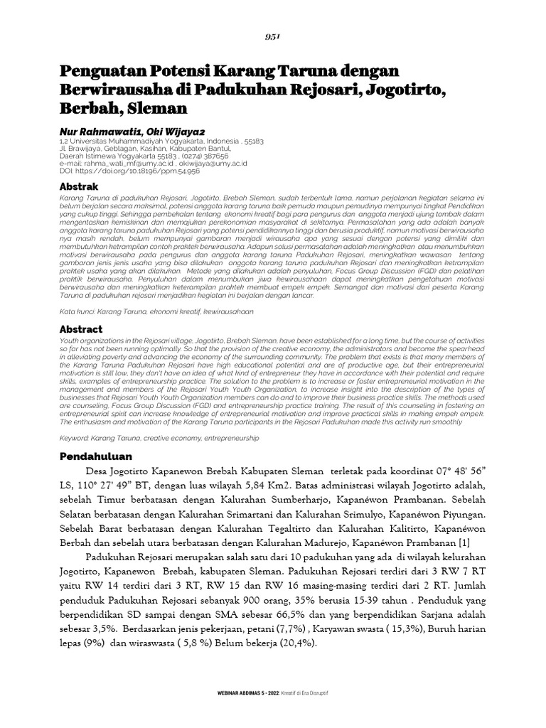 956-Article Text-3188-1-10-20221223 | PDF | Karier & Perkembangan